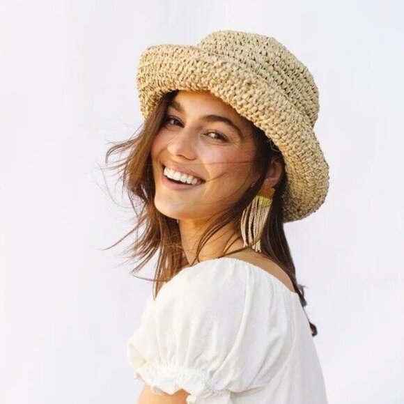 Casa Clara | Accessories | Casa Clara Island Hat Rattan Straw Summer ...